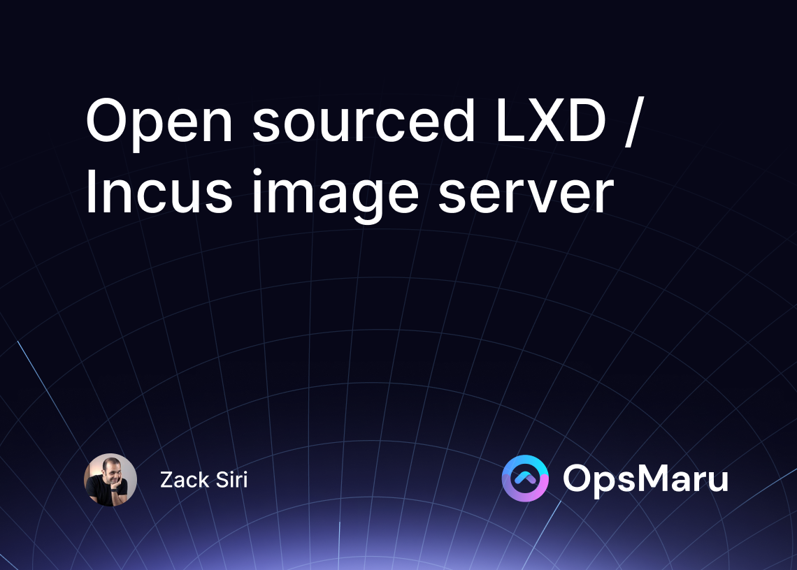 Open-source LXD / Incus image server